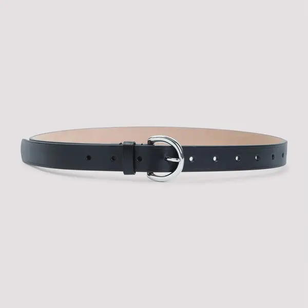 Phoebe Philo Round Buckle 25mm Belt - Black