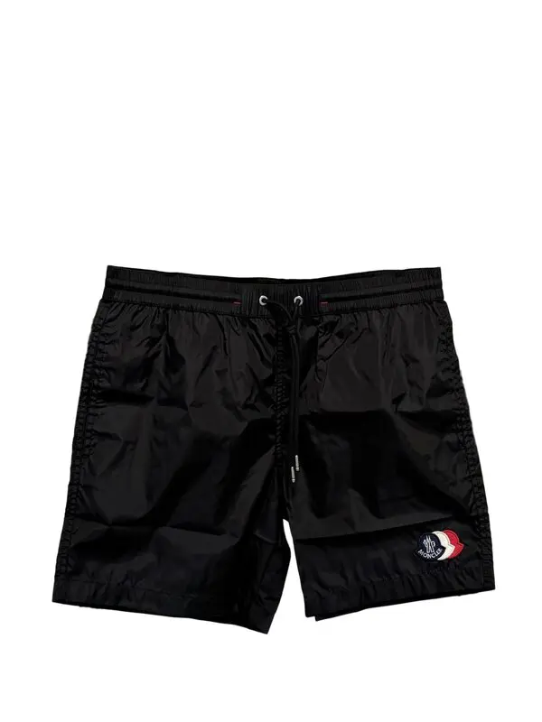 Moncler Logo Patch Swim Shorts