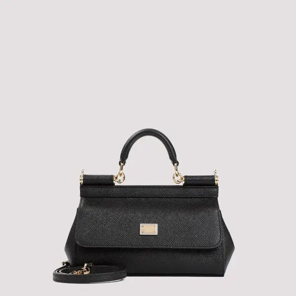 Dolce & Gabbana Small Calf Leather Handbag - Black