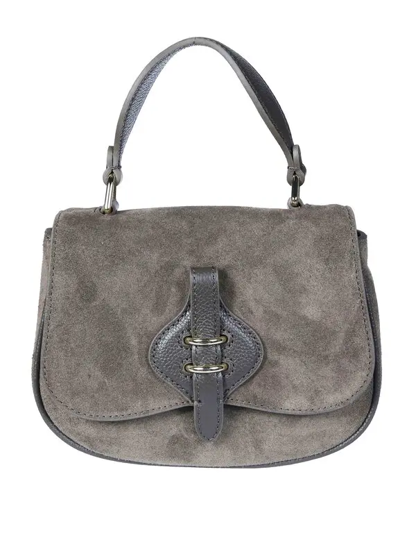 COCCINELLE Mini Suede Crossbody Bag - Grigio