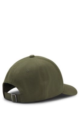 BOSS Cotton Canvas Cap With Monogram Badge
