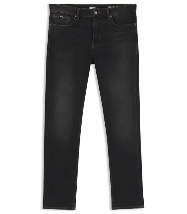 BOSS Slim-fit Jeans In Stretch Cotton Blend - Black