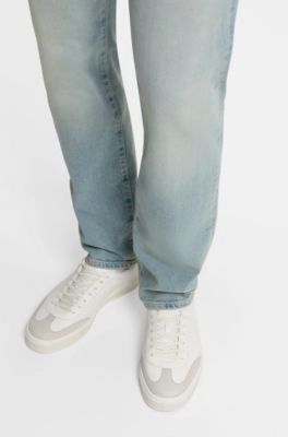 BOSS By Beckham Sneakers In Leather And Suede