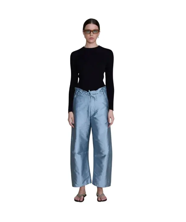Chan Luu Techno Taffeta Barrel Pant