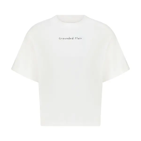GROUNDED FLAIR The Natural Mint Fibre & Organic Cotton Tee