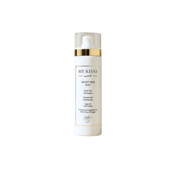 MY KISAS Neutrals Silky Gel Body Wash With Argan Oil, Coconut Oil Scented With Blossom - Orange