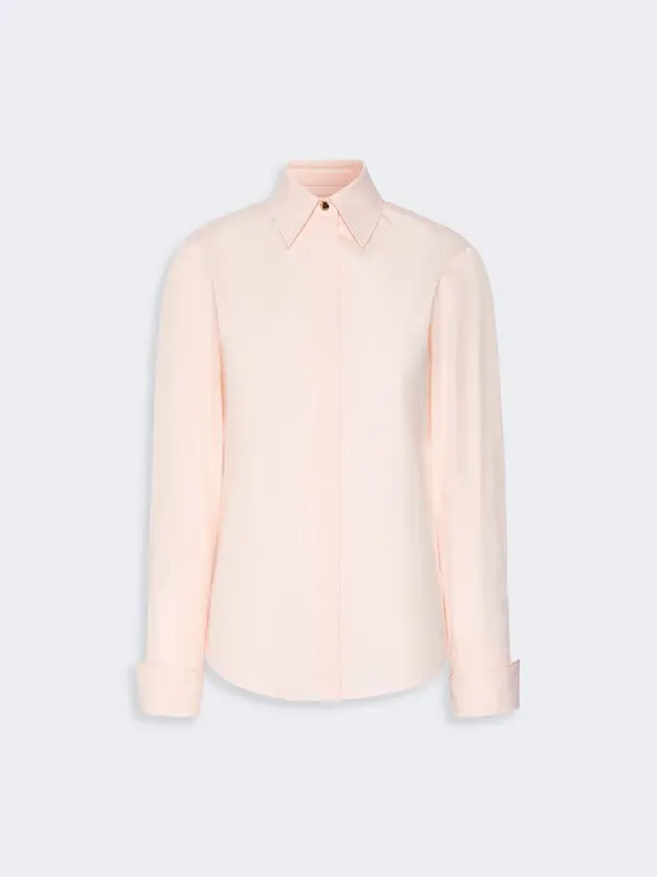 Max Mara Poplin Fitted-waist Shirt - Powder