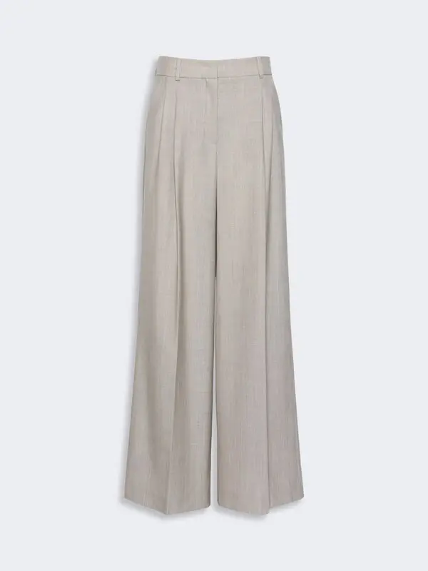 Max Mara Wide-leg Woollen Cloth Trousers