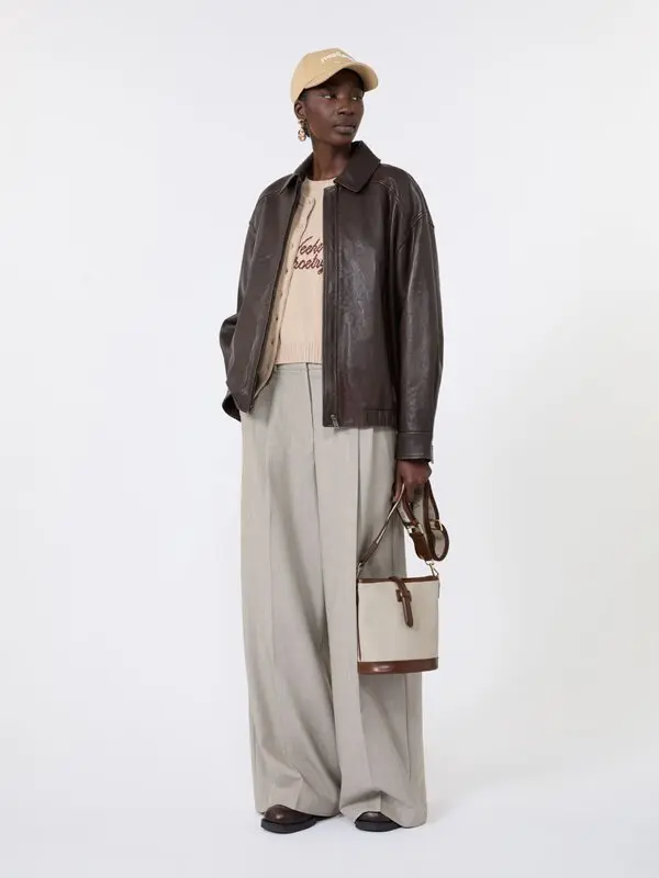 Max Mara Wide-leg Woollen Cloth Trousers
