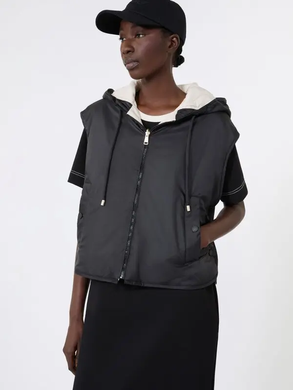 Max Mara Reversible Water-repellent Canvas Padded Gilet