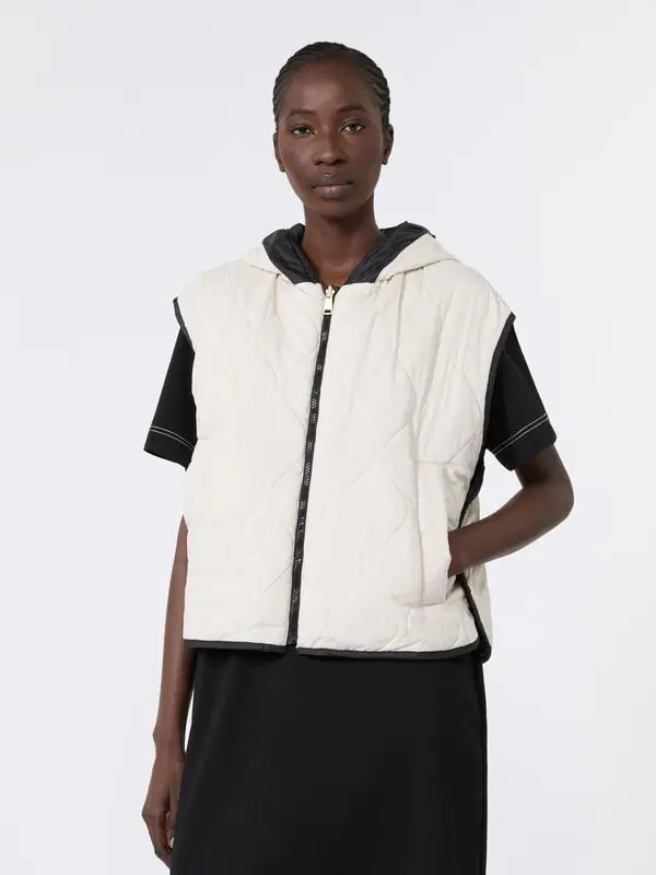 Max Mara Reversible Water-repellent Canvas Padded Gilet