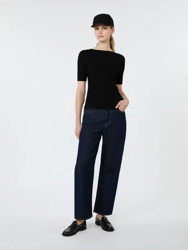 Max Mara Slim-fit Stretch Viscose Sweater