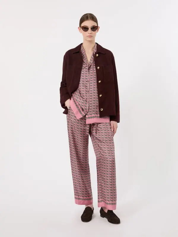 Max Mara Printed Silk Shirt