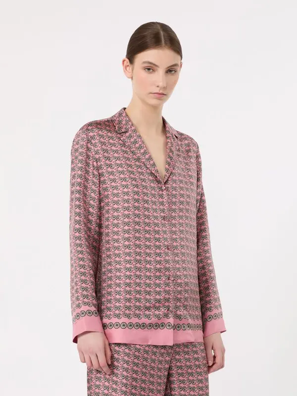 Max Mara Printed Silk Shirt