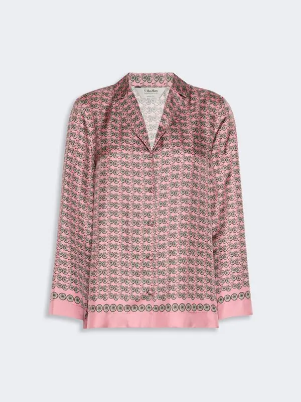 Max Mara Printed Silk Shirt