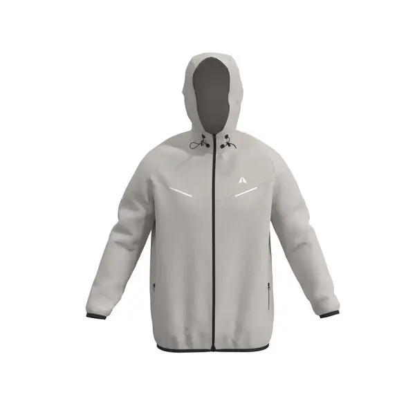 AORA ATHLETICS Ultra-light Eco-friendly Windbreaker Jacket For – Lightweight Breathable Water-resistant Activewear Jacket - White