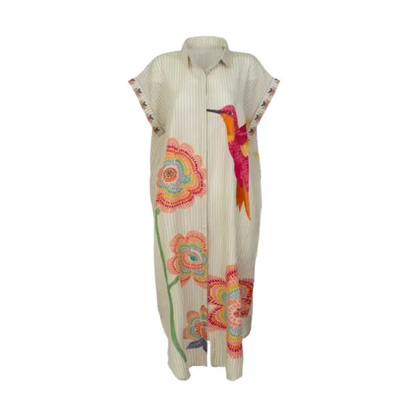 Saachi Humming Bird Printed Kaftan