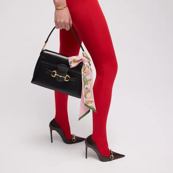 Gucci Printed Gg Silk Twill Jacquard Ribbon