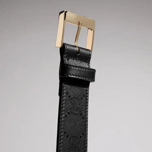 Gucci Belt With Squared Buckle, Leather