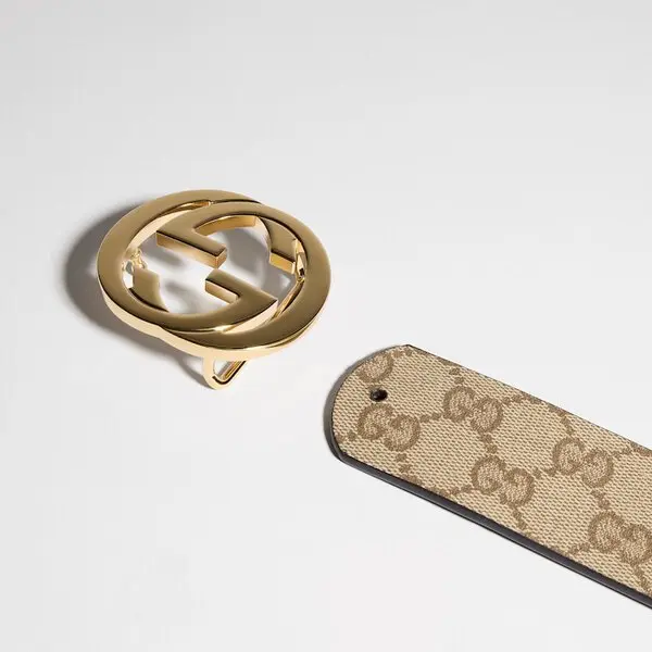 Gucci Reversible Belt With Interlocking G Buckle