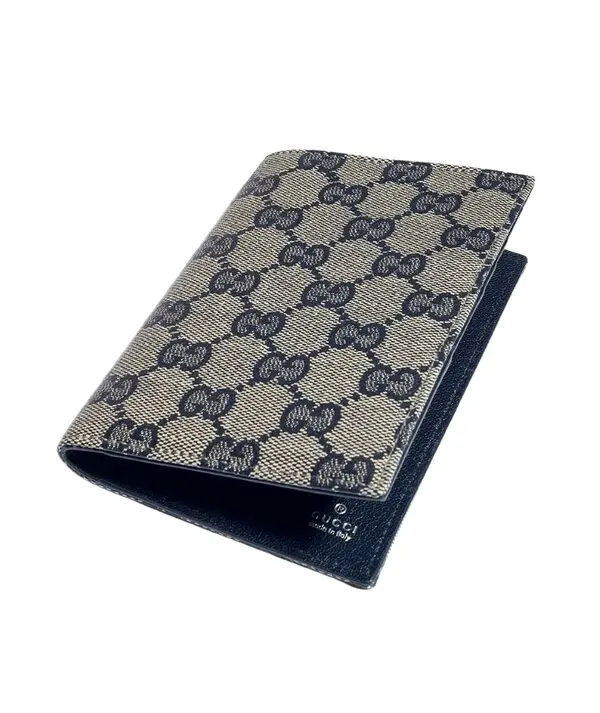 Gucci Essence Classic Passport Case Leather - Blue