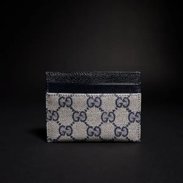 Gucci Essence Classic Card Case Gg Canvas
