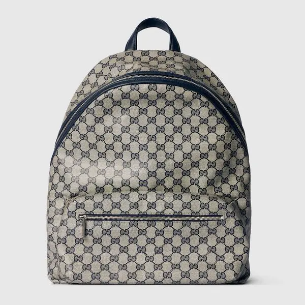 Gucci Gg Canvas Medium Backpack - Blue