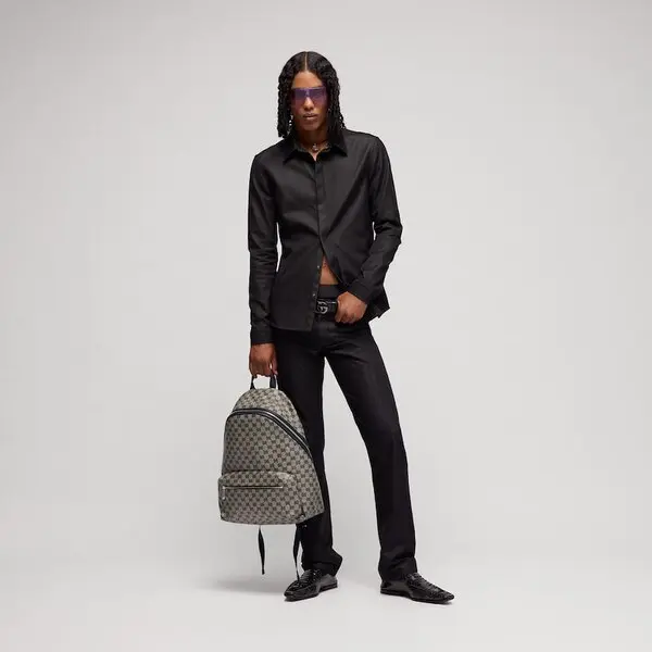 Gucci Gg Canvas Medium Backpack