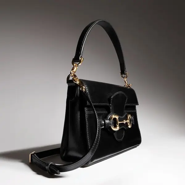 Gucci Small Top Handle Bag With Horsebit Leather