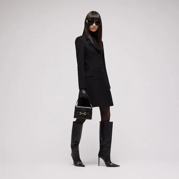 Gucci Horsebit Duomo Small Top Handle Bag In Leather