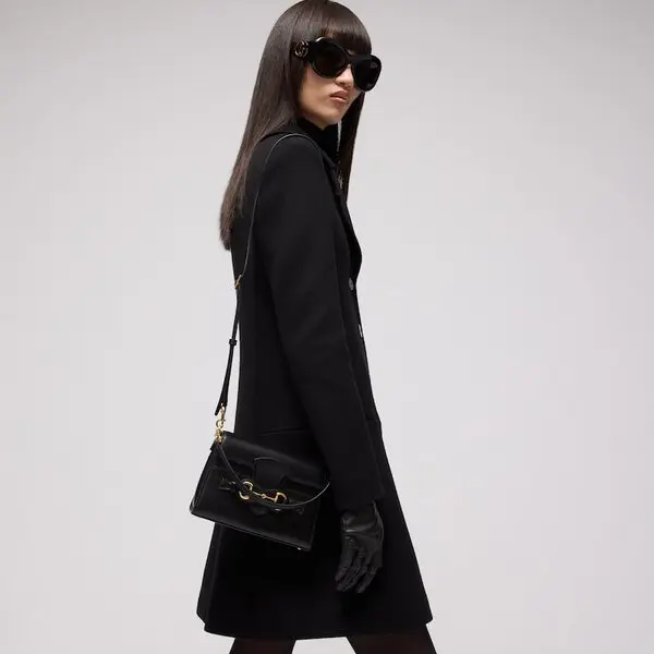 Gucci Horsebit Duomo Small Top Handle Bag In Leather