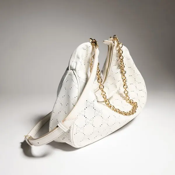 Gucci Lady Lunetta Chain Medium Shoulder Bag Leather