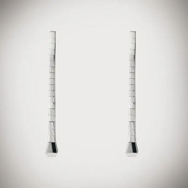 Gucci Chiodo Long Sterling Silver Earrings