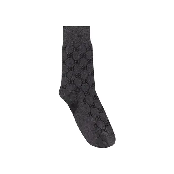 Gucci X Balenciaga The Hacker Project Hacker Bb Tennis Socks - Grey