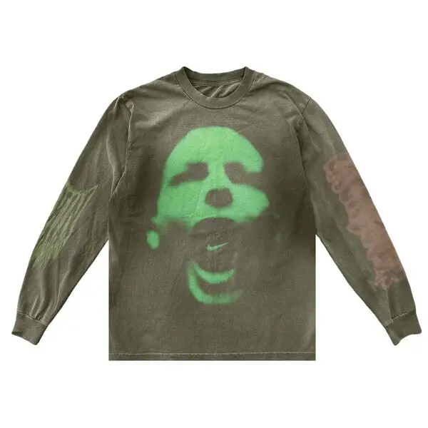 TRAVIS SCOTT X Nike T-rexx Logo Long-sleeve - Green