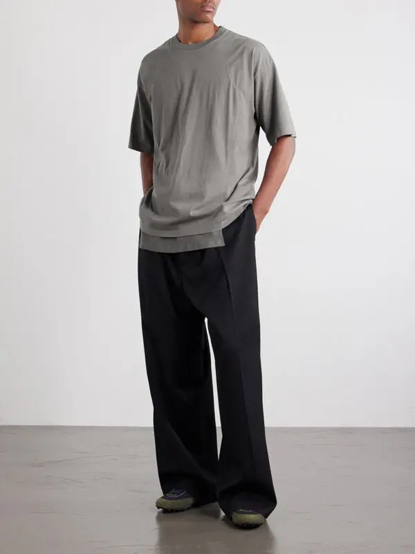 MAISON MARGIELA Layered Cotton-jersey T-shirt