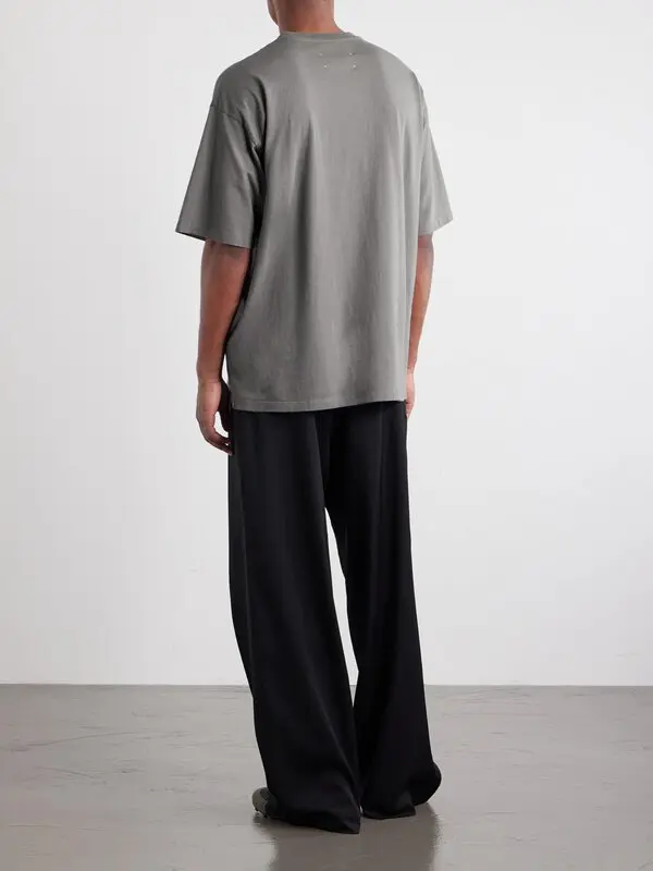 MAISON MARGIELA Layered Cotton-jersey T-shirt