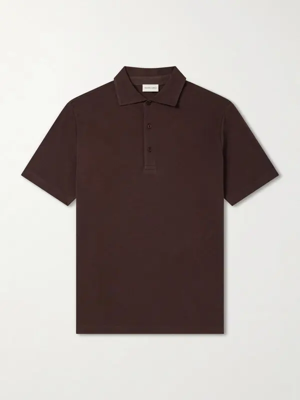 Frescobol Carioca Luca Organic Cotton Piqué Polo Shirt