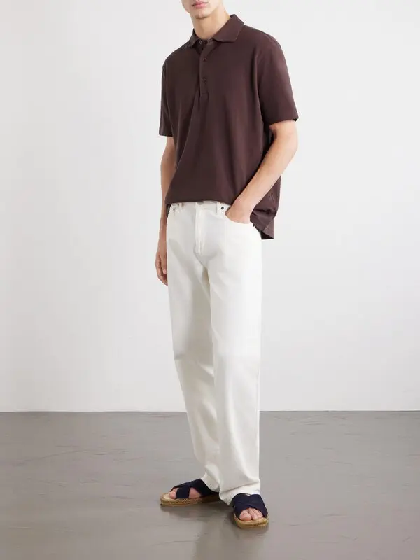 Frescobol Carioca Luca Organic Cotton Piqué Polo Shirt