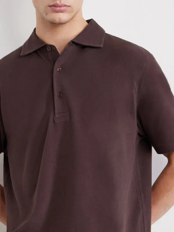 Frescobol Carioca Luca Organic Cotton Piqué Polo Shirt