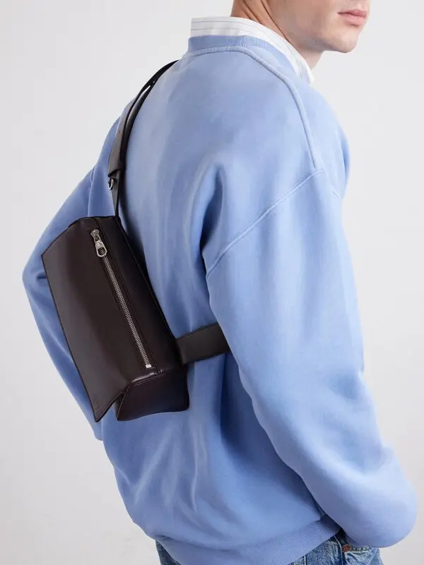 Loewe Puzzle Featherlight Sling Leather Belt Bag - Brown