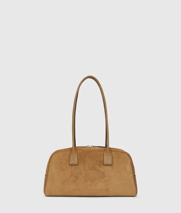 Karl Lagerfeld Suede Bowling Bag