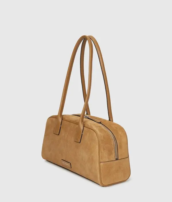 Karl Lagerfeld Suede Bowling Bag