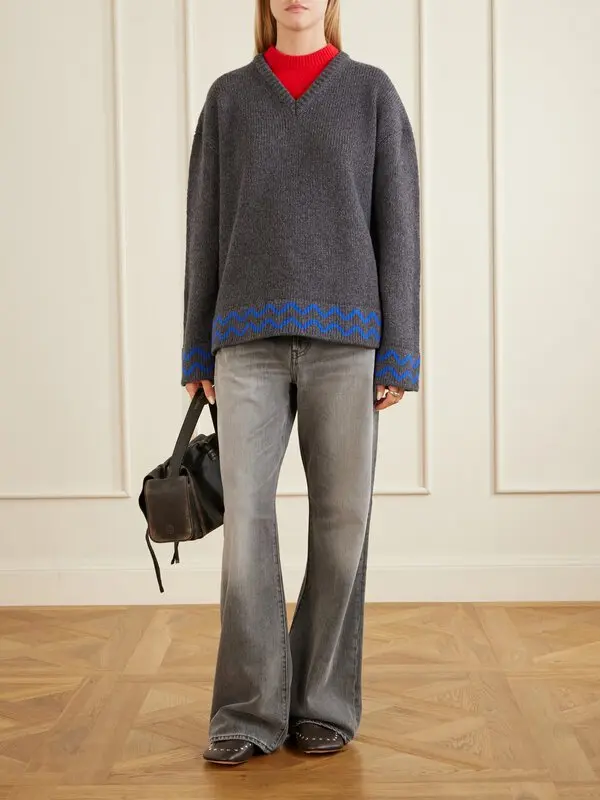 Marni Wool Sweater With Contrast Trim