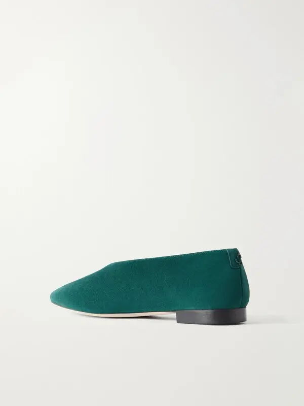 JIMMY CHOO Margot Suede Ballet Flats