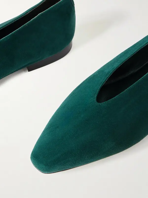JIMMY CHOO Margot Suede Ballet Flats