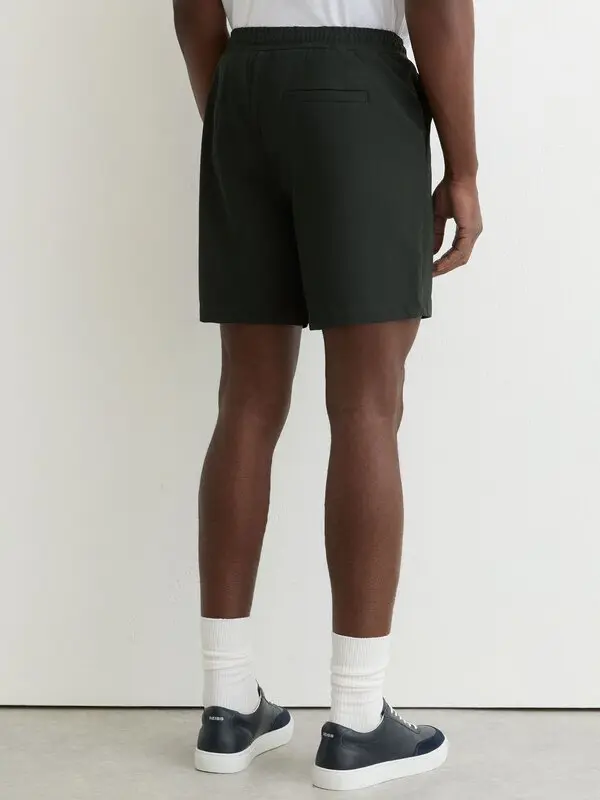 REISS Newmark Textured Drawstring Shorts