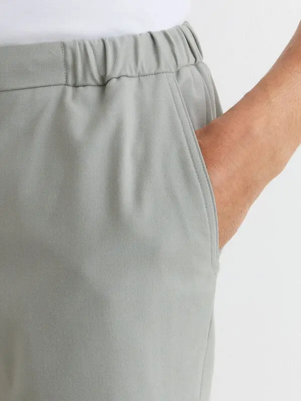 REISS Deck Drawstring Chino Shorts - Sage Green