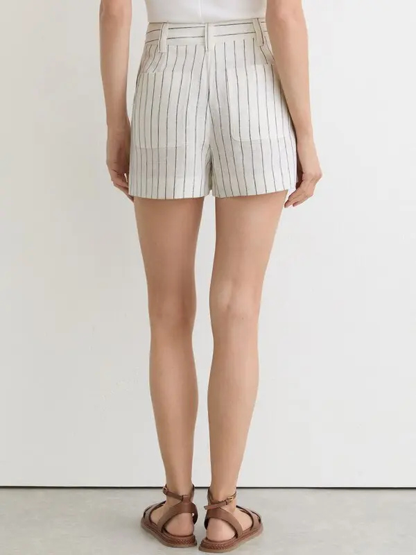 REISS Ashby Linen Shorts