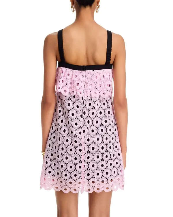 Aqua Geo Lace Mini Dress Exclusive